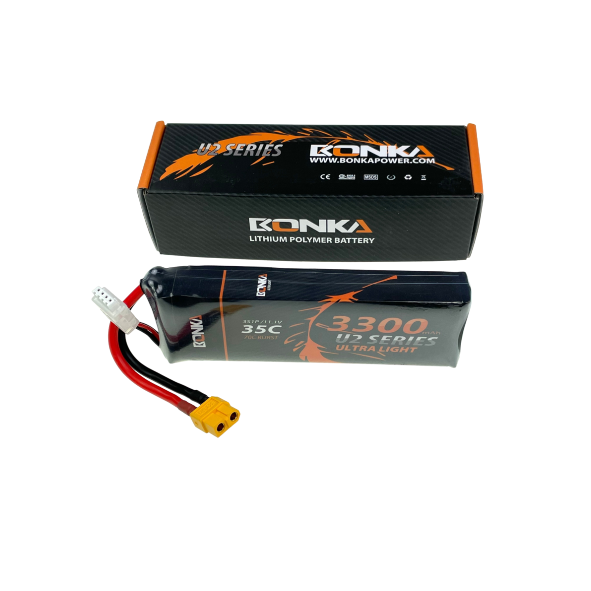 Bonka Lipo Akku 3300mAh 11,1V 3S 35C/70C - Lipo Modellbau Akkus bei m ...