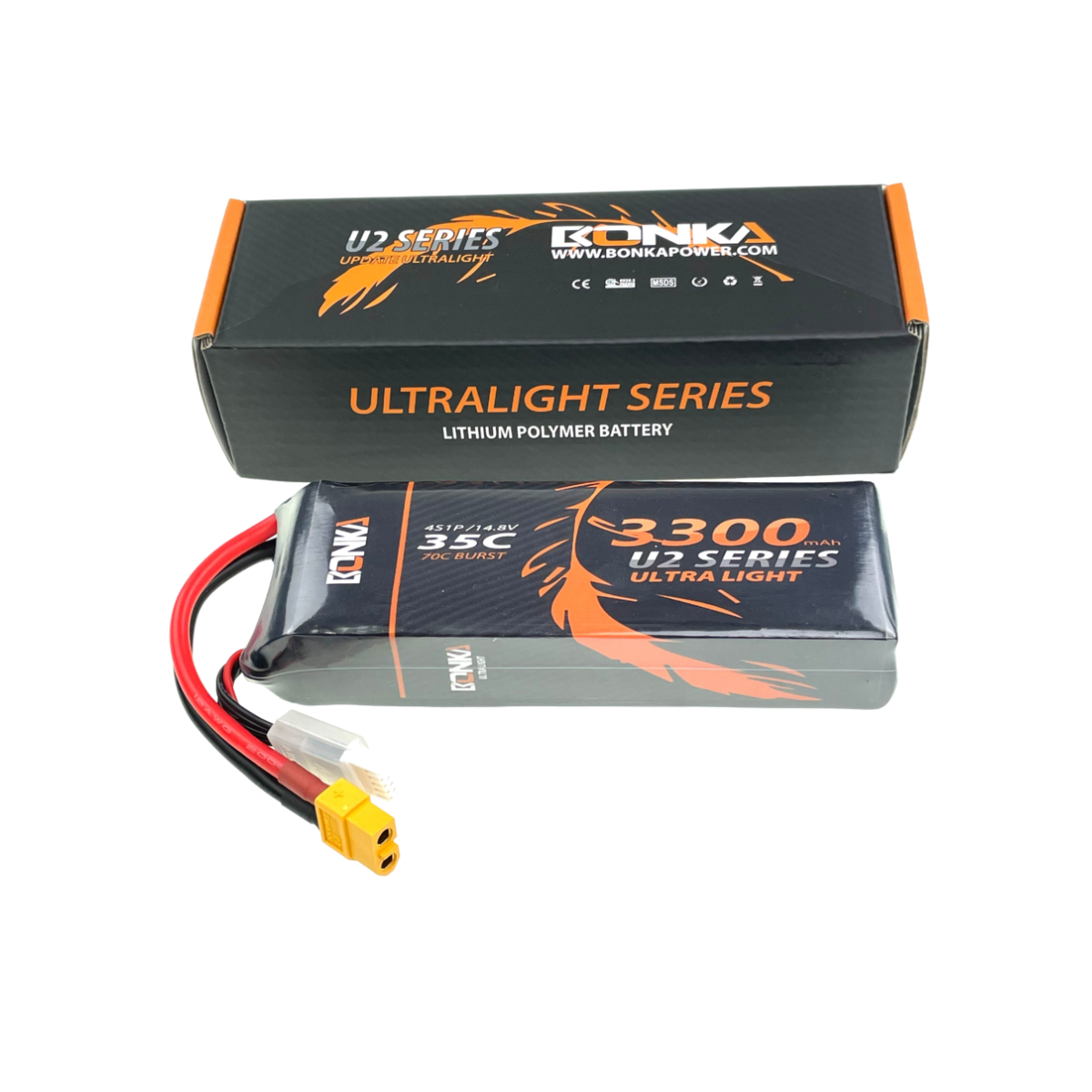 Bonka Lipo Akku 3300mAh 14,8V 4S 35C/70C - Lipo Modellbau Akkus bei m ...